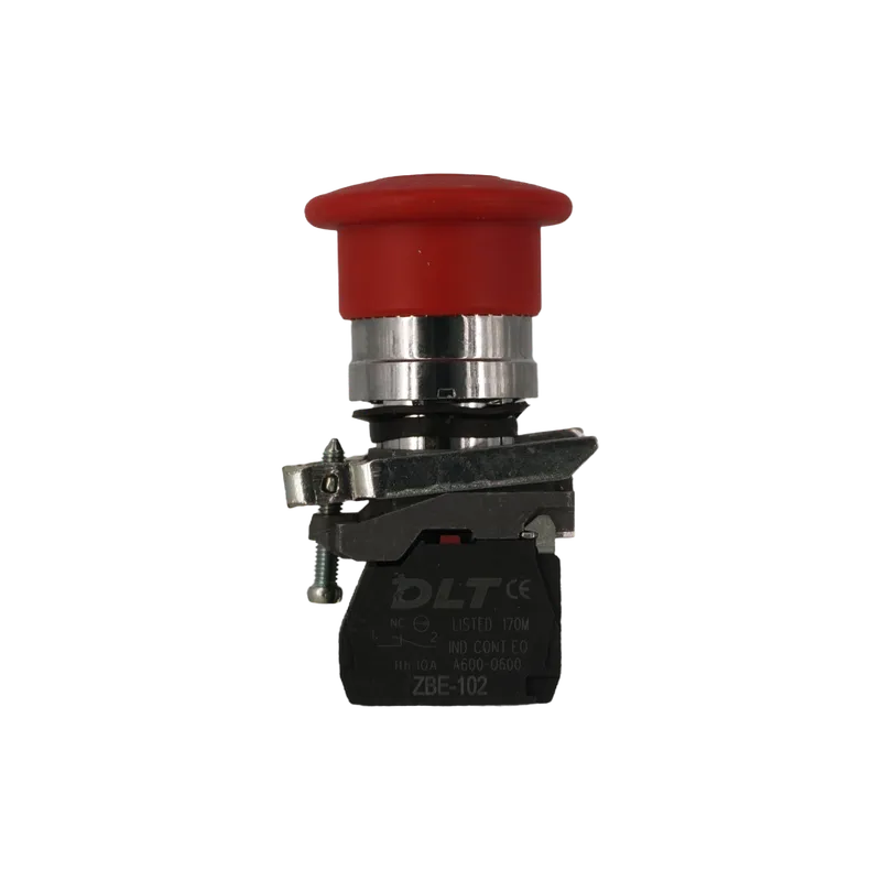 PULSADOR HONGO ROJO (PUSH-PULL) MODELO XB4-BT42, 22 MM, UN CONTACTO NC ...