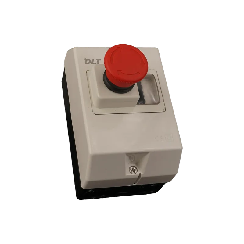 CAJA PLASTICA GUARDAMOTOR NS2-MC (CON PULSADOR DE EMERGENCIA) — Delectra