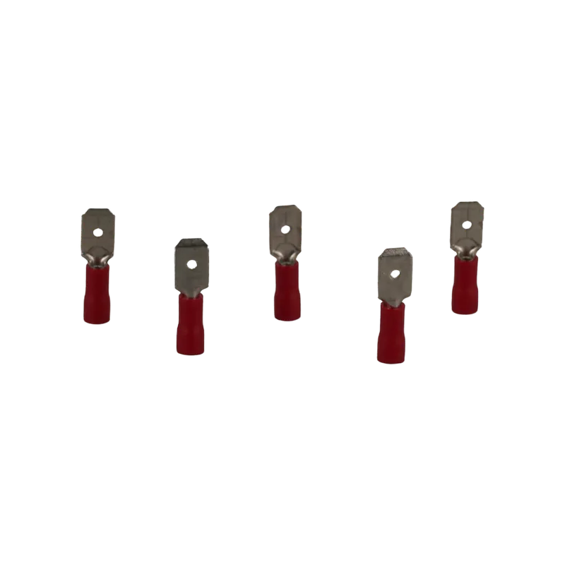 TERMINAL MACHO ROJO 20-18 AWG, PAQUETE 100 PZA — Delectra