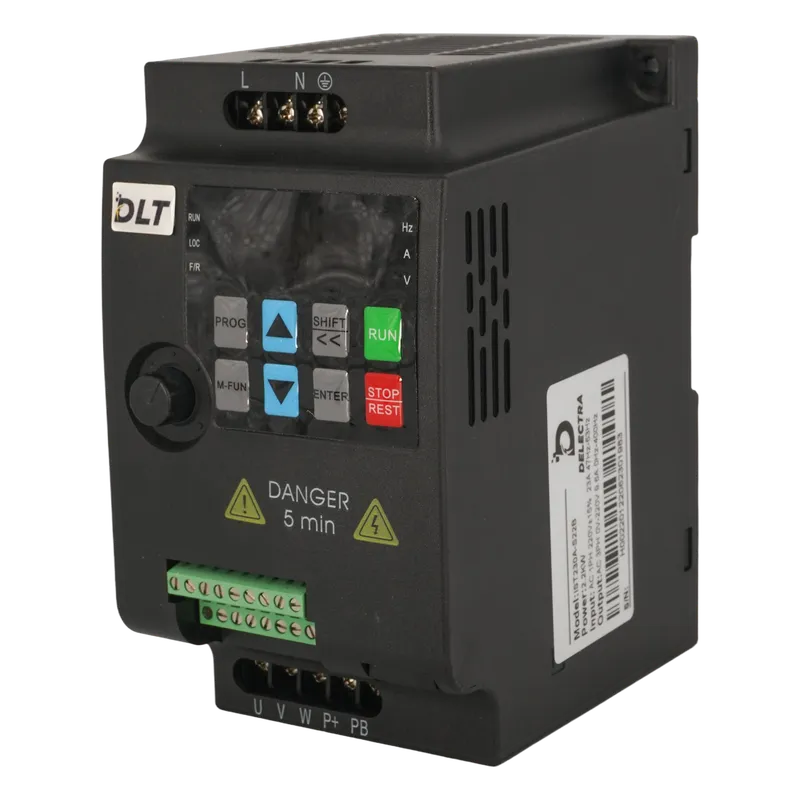 MINI VFD VECTORIAL-V/F 2.2KW 3HP 220VAC VARIADOR FRECUENCIA IST230A-S2 — Delectra